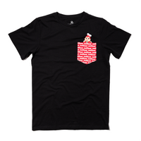 Jollibee Black T-shirt With Red Pocket | Jolly Merch Shop